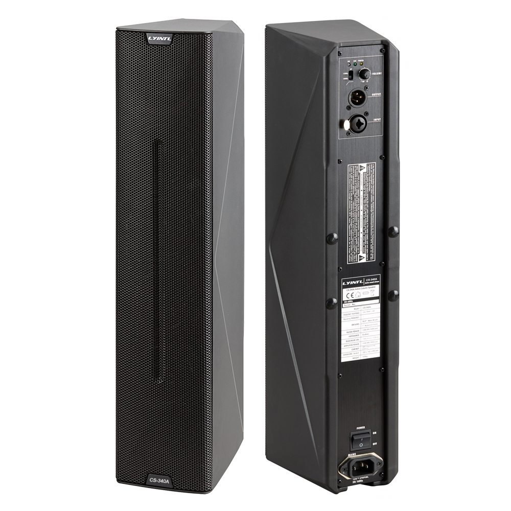 CS-340A 3 Inch 130W Outdoor IP44 Powered Active Column Speaker - LY International Electronics Co ...