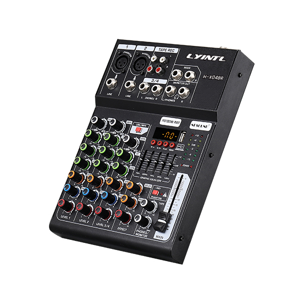 H-X04BR 4 Channel Bluetooth/USB Professional Mixing Console - LY ...