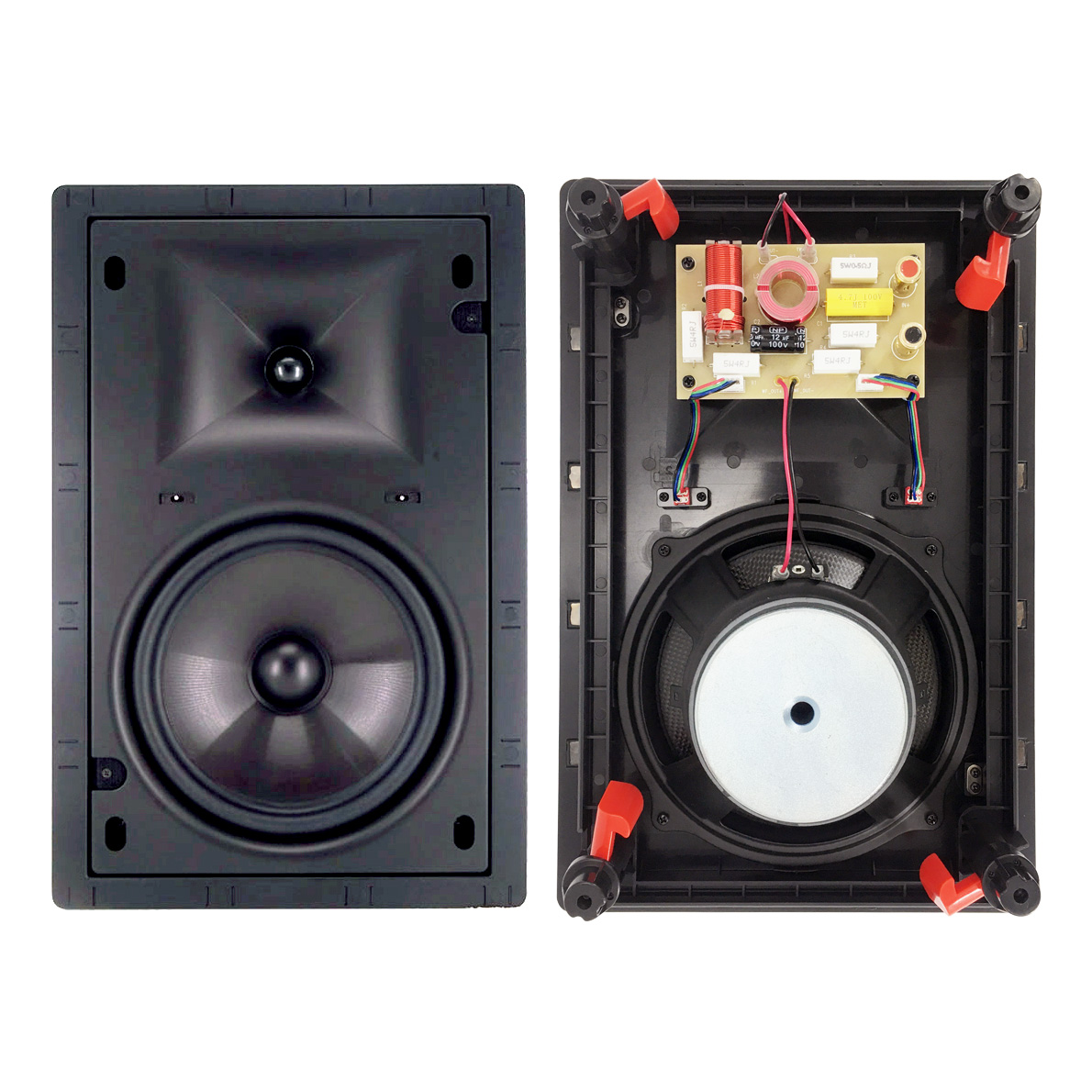 IW-60/IW-80 6.5"/8" 8Ω 2-way Frameless Magnetic Grille In-wall/In ...