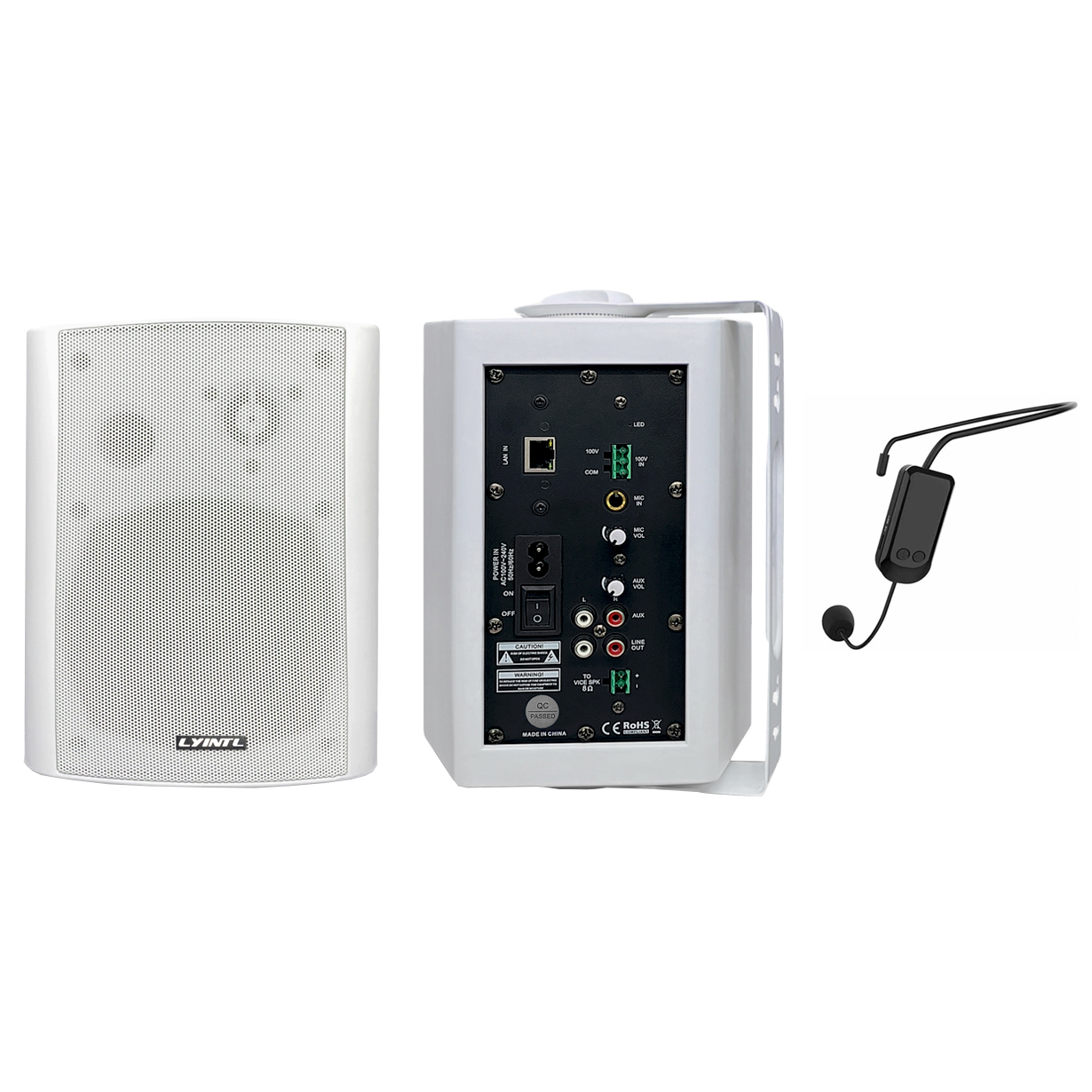 M-9525GA 2*20W Active IP Network PA System Wall Mount Speaker Combined ...