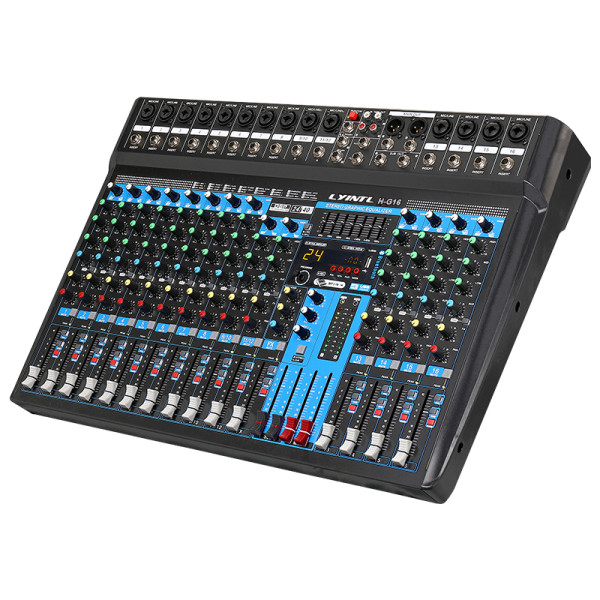 H-G16 16 Channel Bluetooth/USB Professional Mixing Console - LY ...