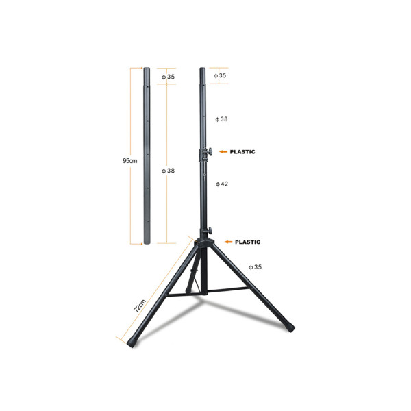 MS-7042 Steel Speaker Stand - LY International Electronics Co., Ltd.