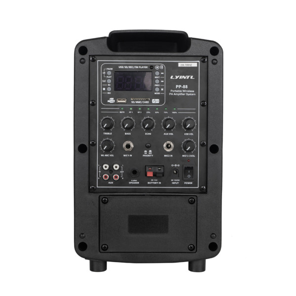 PP-88 6.5 Inch 80W Portable Wireless PA Speaker with USB/SD/FM/Record/Bluetooth - LY ...