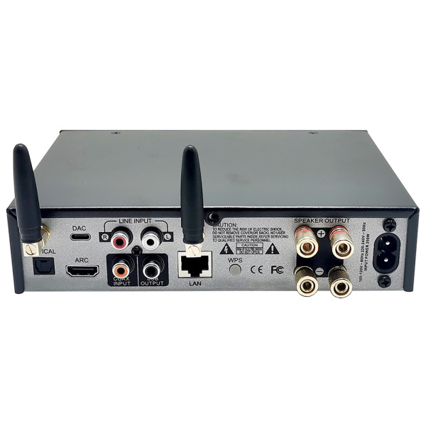 WA-2250 2 Channel Stereo Class D Digital WiFi Wireless App-Controlled Streaming Amplifier - LY ...